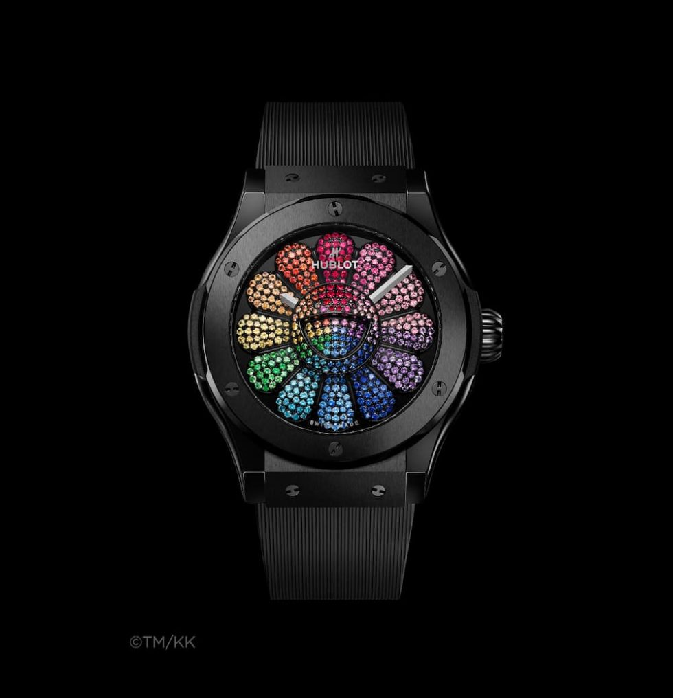 Hublot x Murakami: One of a Kind Black Ceramic Rainbow Watch
