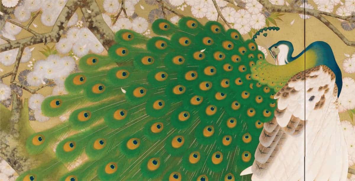What is the Significance of Peacocks in Japanese Art and Culture?